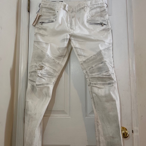 Balmain | Jeans | Balmainbalmain Ripped Skinny Biker Jeans | Poshmark